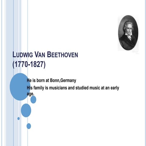 The life of Ludwig Van Beethoven | PPTX