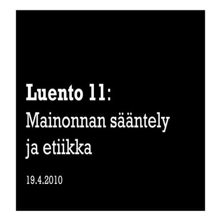 Luento11 etiikka | PPT
