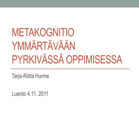 Luento oulu 04112011_verkko | PPT