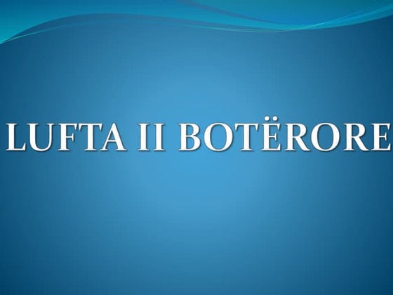 Lufta dhe Paqa | PPT