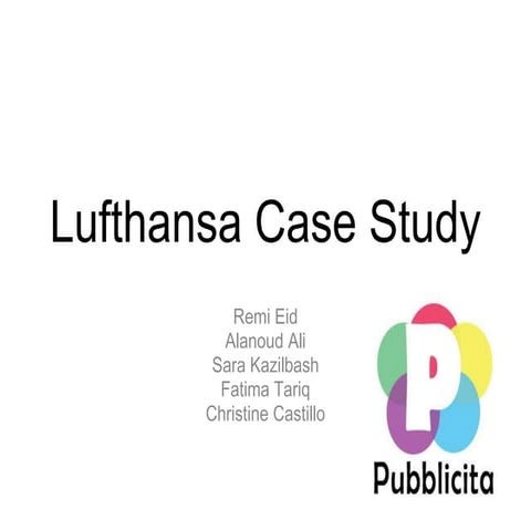 Lufthansa case study | PPTX