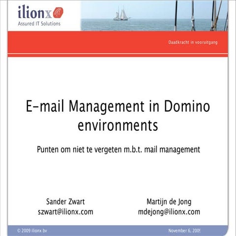 How to use Domino as a Mail Server in a Modern World | PDF