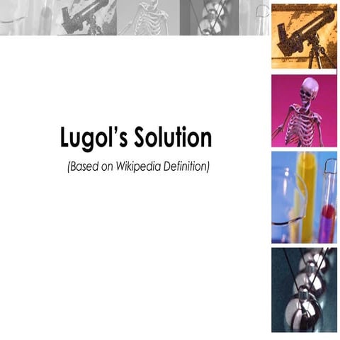 Lugol's solution | PPT