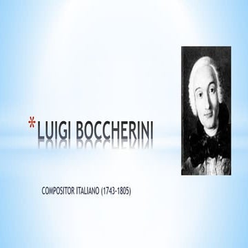 Luigi boccherini | PPTX