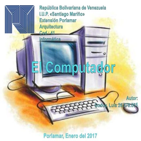 El Computador y sus elementos (Hardware y Software) | PPTX | Data Storage and Warehousing ...