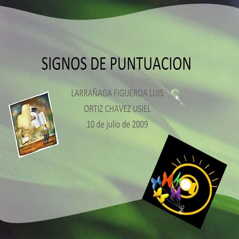 Signos de puntuación | PPT