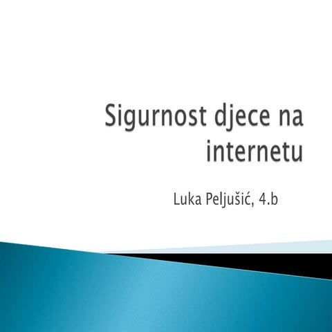 Sigurnost djece na internetu | PPTX