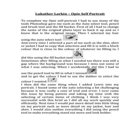 Lukather larkin – opie self portrait | PDF