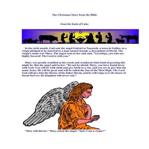 The Christmas Story — The Birth of Jesus Christ | PPTX