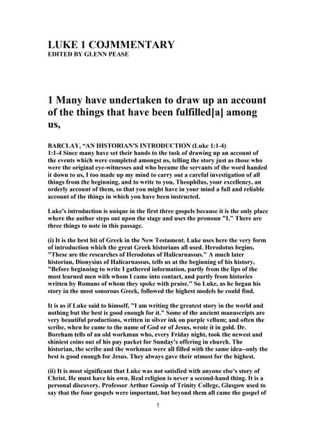 Luke 1 1 4 #42 1 outline 02 19 12 | PDF