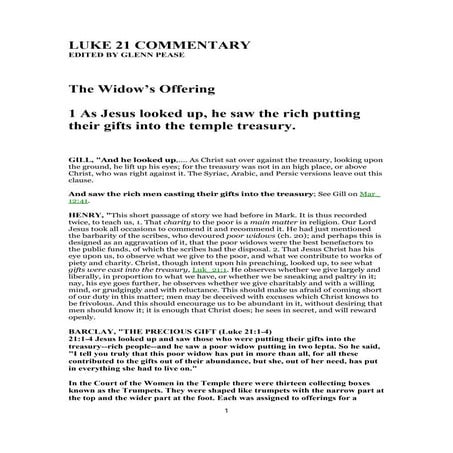 Luke 21 commentary | PDF