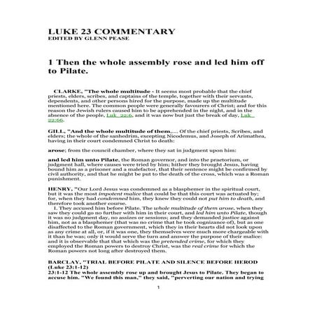 Luke 23 commentary | PDF