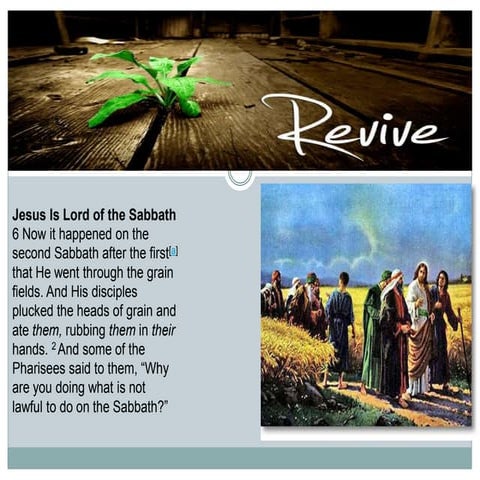 Luke 6 jesus lord of the sabbath | PPTX