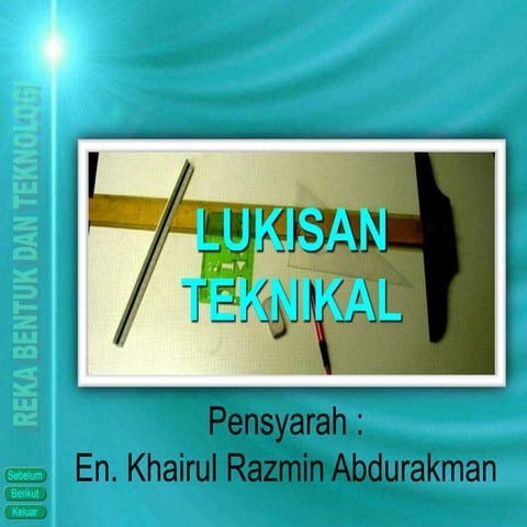 PEMAHAMAN LUKISAN ARKITEK, PELAN SUSUNATUR, DAN SKALA | PPTX