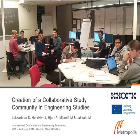Creation of collaborative study community in engineering studies | PPT