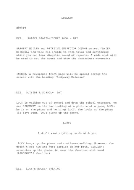 Music video script_template 2 | PDF