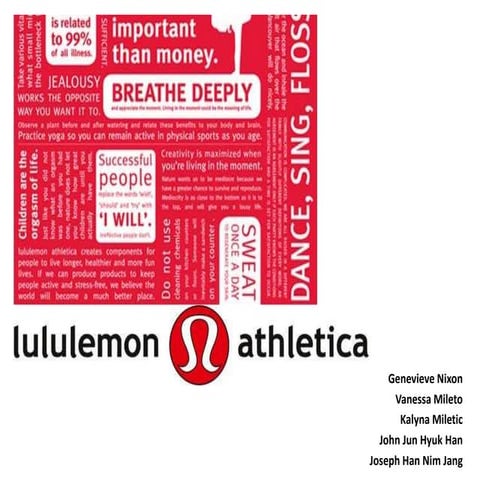 Lululemon Branding Strategy | PPTX