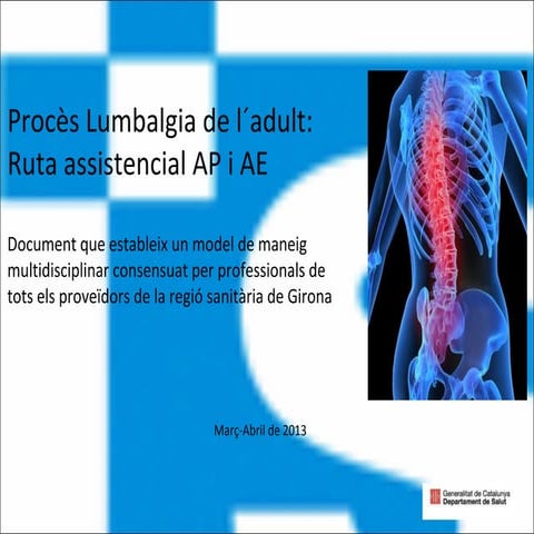 Lumbalgia. Guia actuació. ICS Girona | PPT