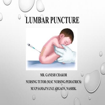 LUMBAR PUNCTURE.....................pptx