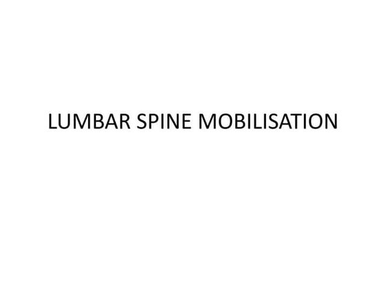 Joint mobilization & manipulation | PPTX