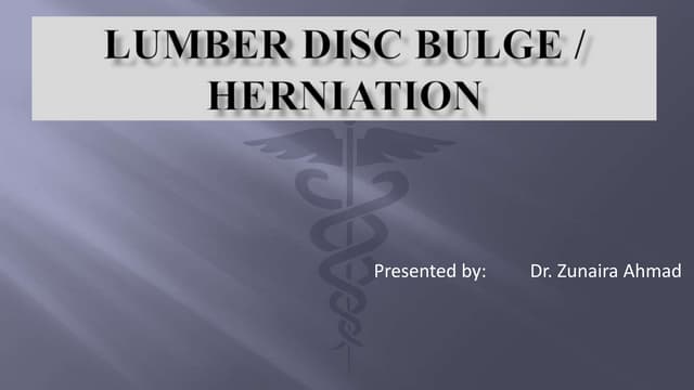 Herniated Nucleus Pulposus (HNP).pptx | Physical Therapy | Wellness