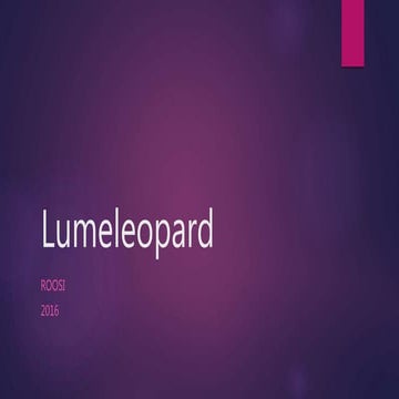 Lumeleopard | PPTX