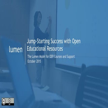 Lumen model jump starting success with oer | PDF