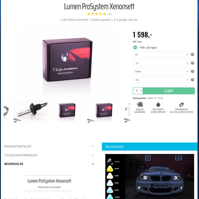 Lumen ProSystem Xenonsett | PDF