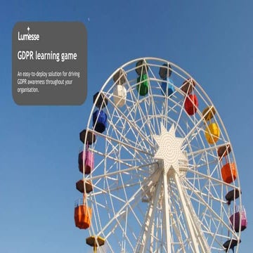 GDPR game framework from Lumesse Learning | PPT