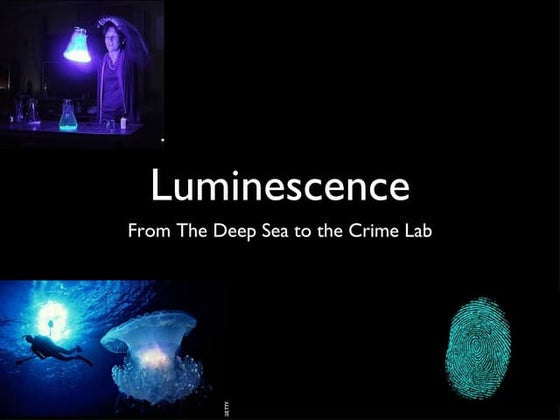 Introduction To Luminescence | PPT | Chemistry | Science