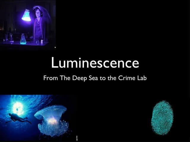 Introduction To Luminescence | PPT
