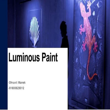 Luminous paint | PPTX