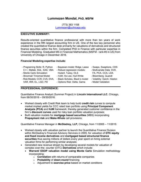 matt collins resume 2016 | PDF