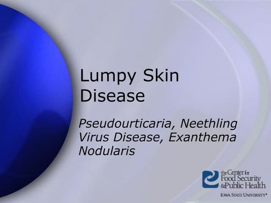 Lumpy skin disease | PPT