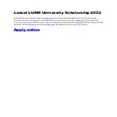 Lums scholarship | DOCX