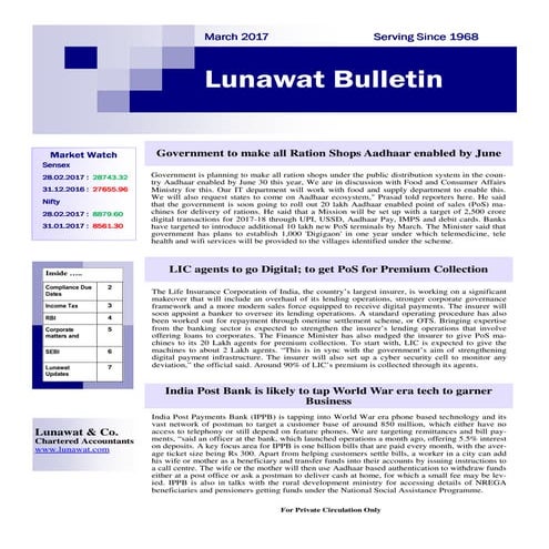Lunawat Bulletin March 2017 | PDF