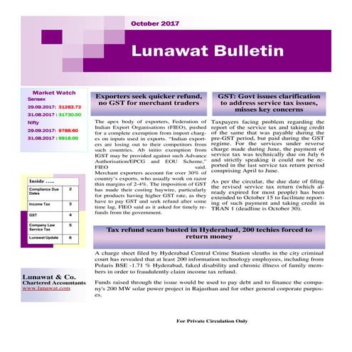 Tax Updates, Tax Audit and DTAs | PPTX