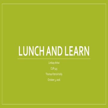 Lunch and learn | PPTX