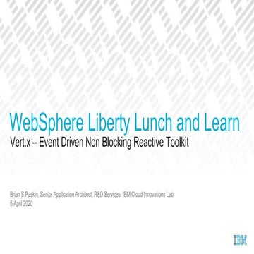 Vertx Event Driven Non Blocking Reactive Toolkit Ppt 6940