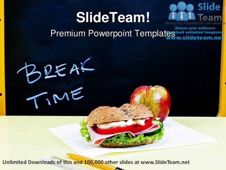 Lunch break education power point themes templates and slides ppt lay…