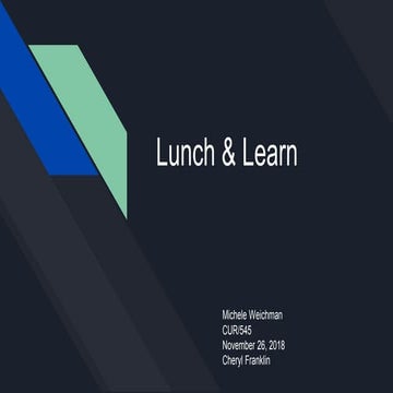 Lunch & Learn | PPTX