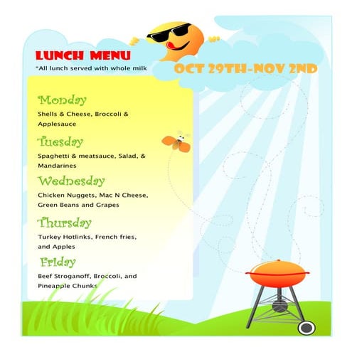 Snack & lunch menu | PDF