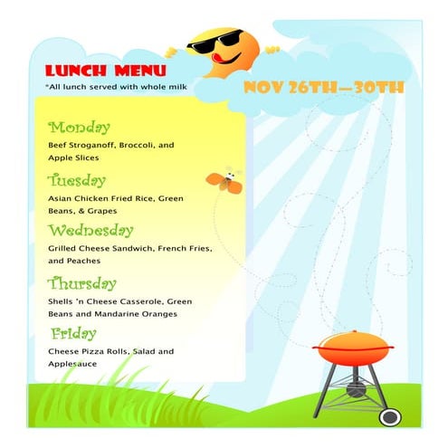 Snack & lunch menu | PDF