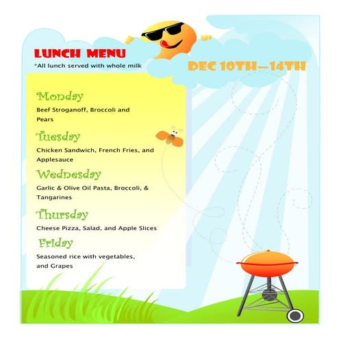 Lunch menu | PDF | Food & Drink