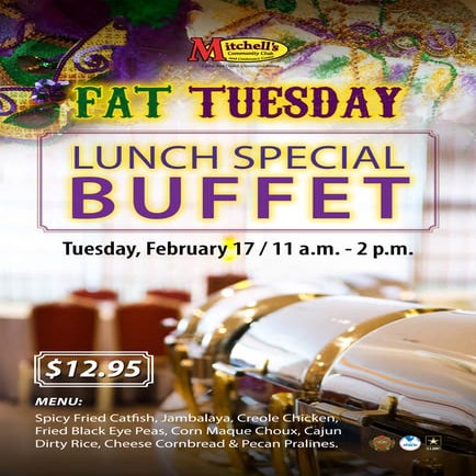 FAT Tuesday Lunch Special Buffet | PDF