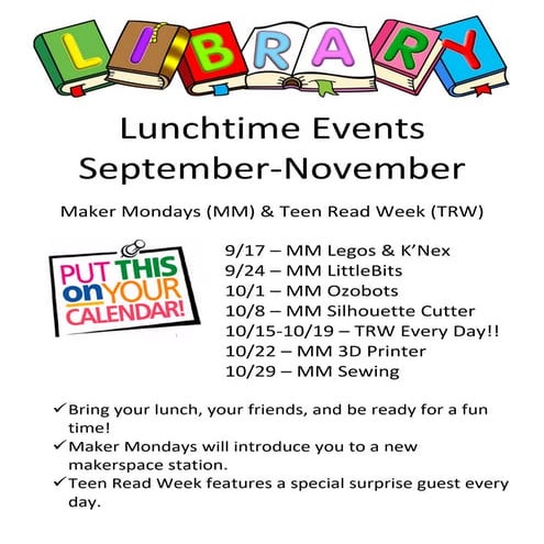Lunchtime Events 2018 | PDF