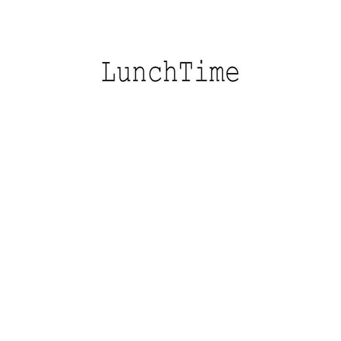 Lunch time | PDF