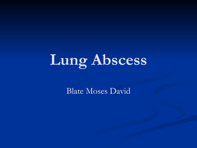 Respiratory Pathology-Lung Abscess.pptx