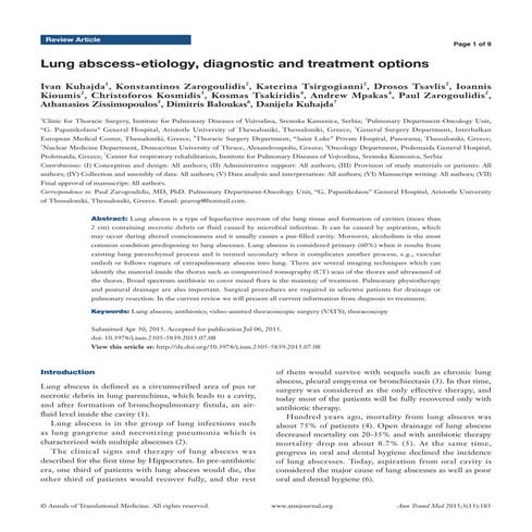 Lung abscess-etiology, diagnostic and treatment options-2015.pdf | Lung and Respiratory Health ...