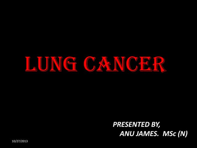 Lung Cancer Ppt